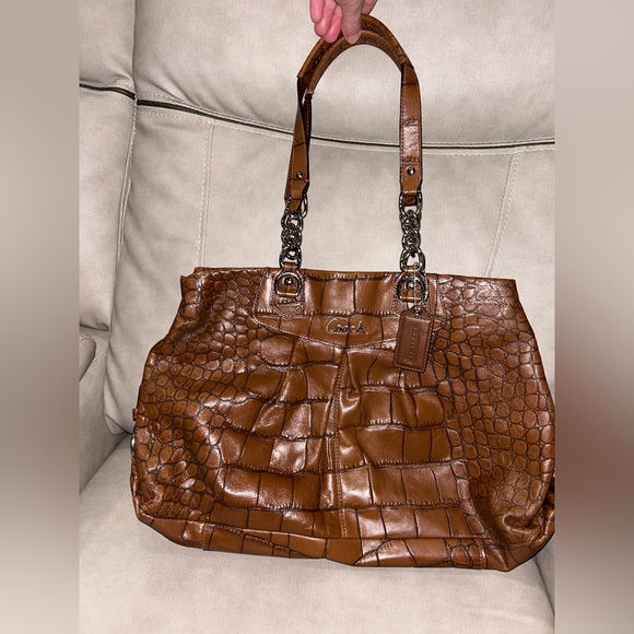 Coach | Bags | Coach Ashley Carryall Exotic F7661 Leather | Poshmark